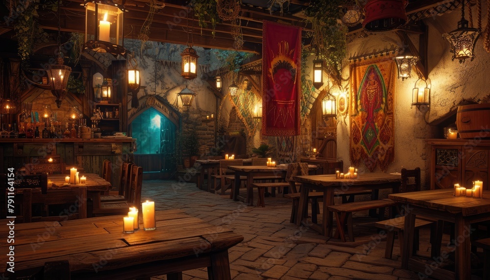 Medieval-style dining spot in Europe 🏰🍽️ Transporting diners to a ...
