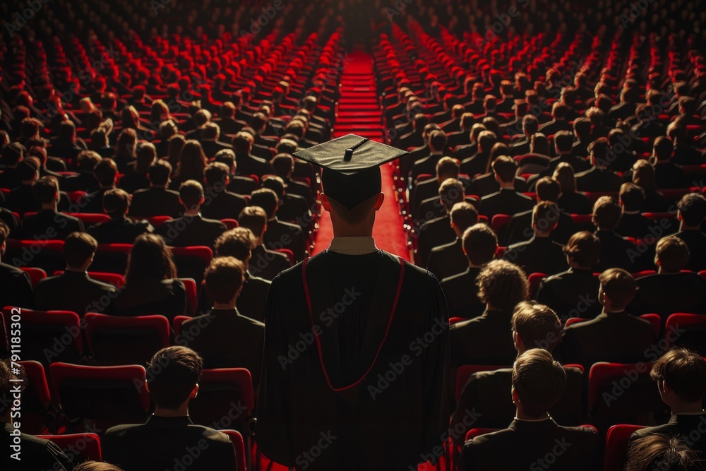 Happy university students graduation bachelors degree master phd campus ...