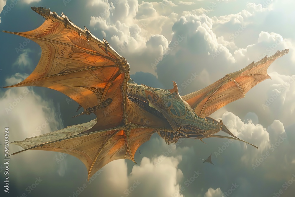 Bring to life a detailed 3D CG rendering of legendary flying vessels ...