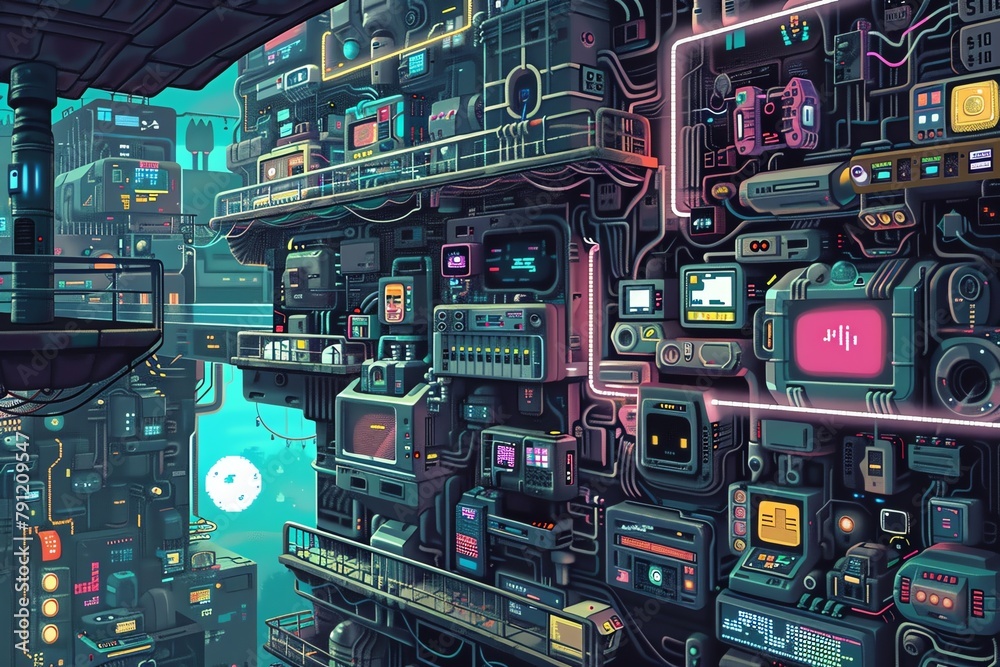 Bring to life a surreal fusion of futuristic gadgets and Freudian ...