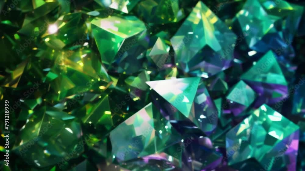 Vidéo Stock An abstract background image of glistening green and blue ...