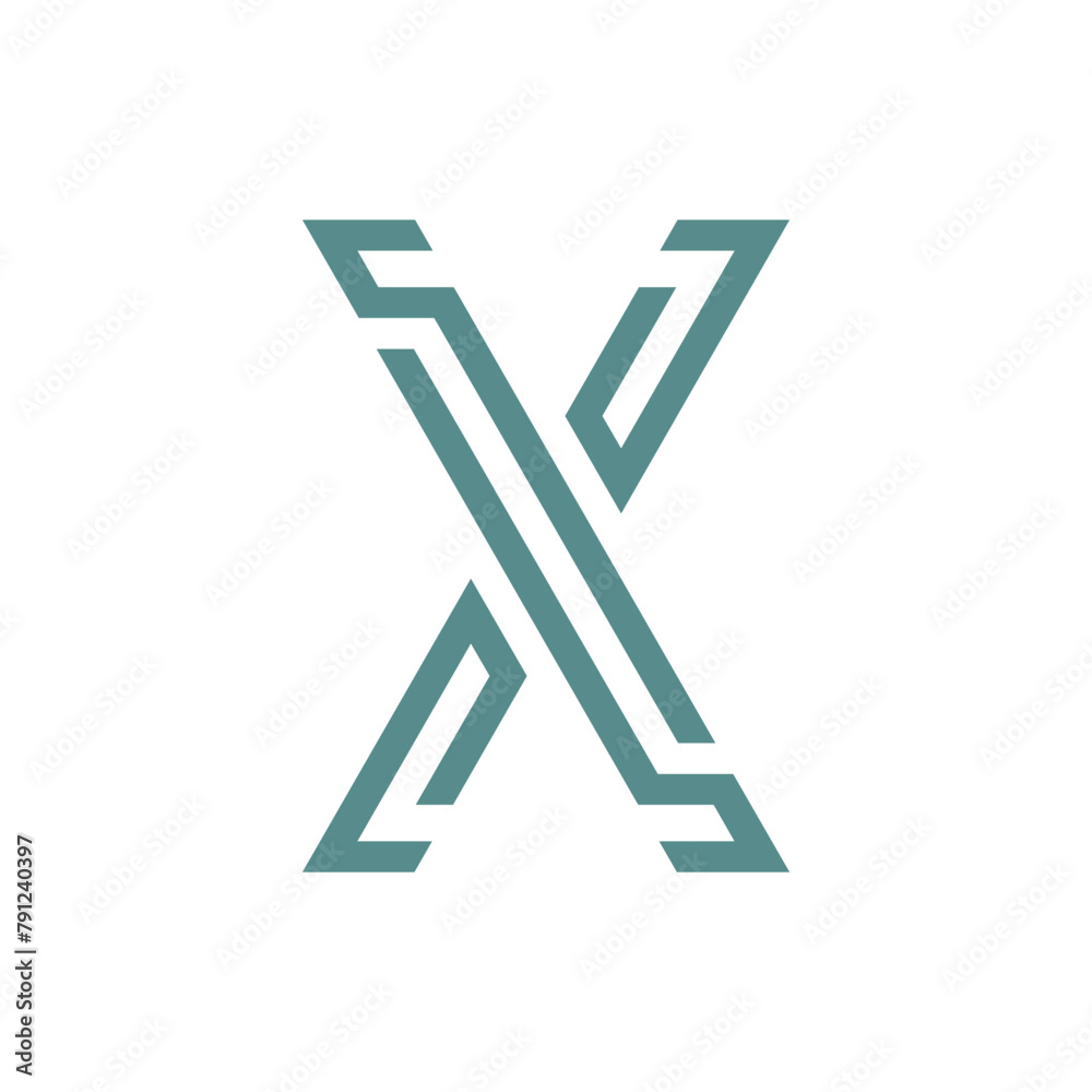 Monogram X. Design vector X logo. Monogram initial letter mark X logo ...