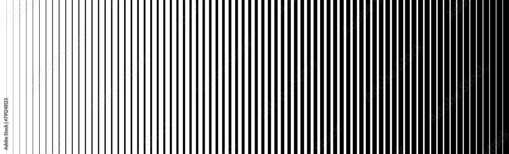 Thin line halftone gradation texture. Faded vertical stripe gradient ...