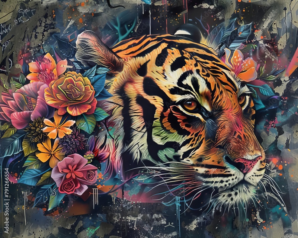 Transform a gritty street art scene into a vibrant oasis for wildlife ...