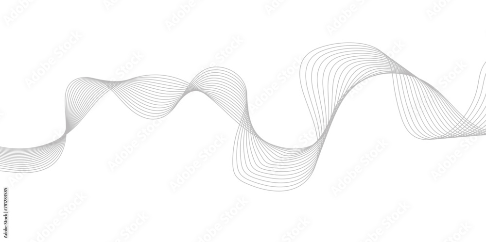 Abstract wave blend lines on transparent background. Design for banner ...