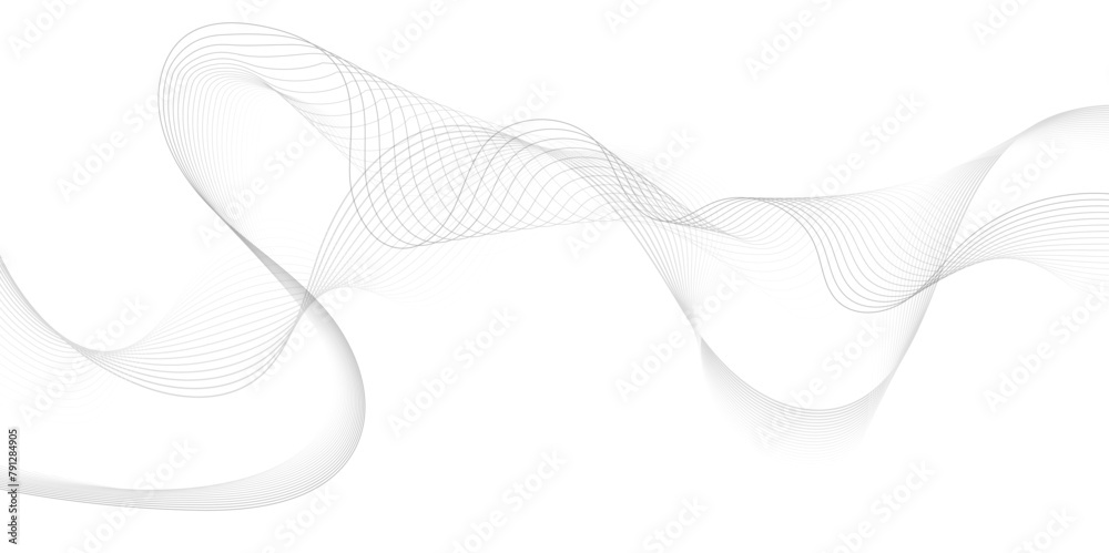 Abstract wave blend lines on transparent background. Design for banner ...