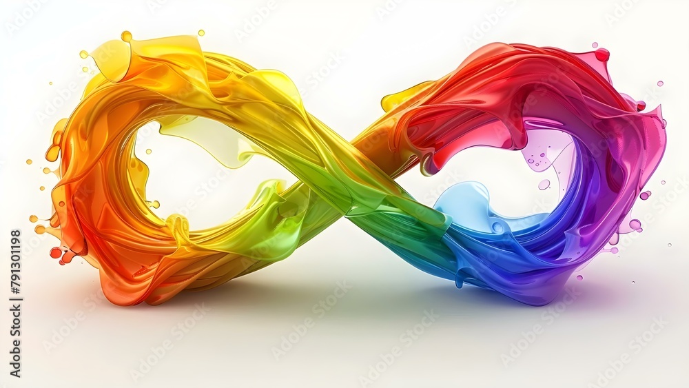 Infinite Rainbow Symbol for Autism Awareness: Embracing Neurodiversity ...