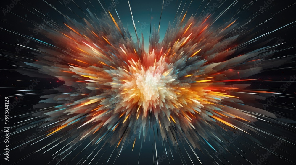 Visualizing Through Abstract Digital Explosion the growth of the ...