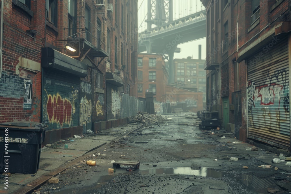 Quite empty apocalyptic city extinction war disaster post apocalypse ...