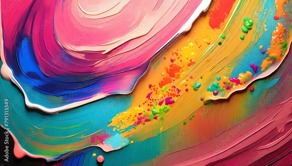 Oil paint, with its versatile color palette and unique layering ability ...