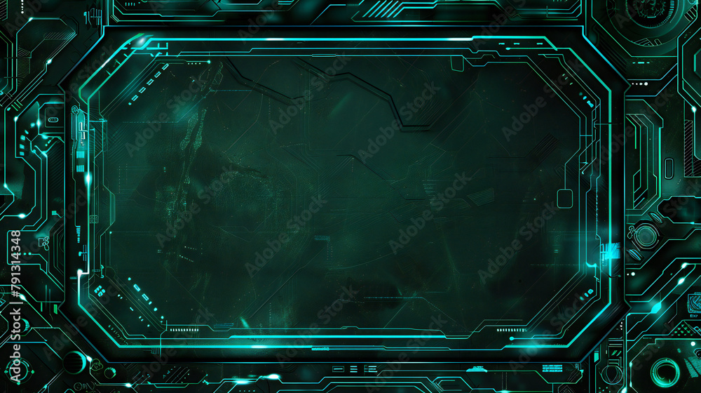cyberpunk border frame style background Stock Illustration | Adobe Stock