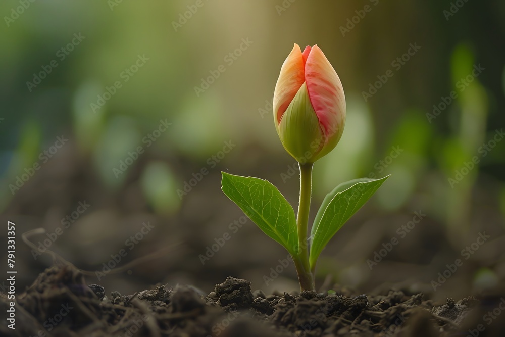 time-lapse concept captures the beautiful and gradual process of a ...