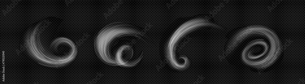 Fresh air wind flow. Cool light wave 3d vector. Smoke blow texture ...