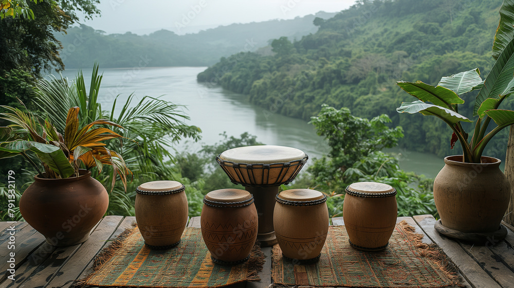 10. Drumming in Nature: A drummer performing amidst the beauty of ...
