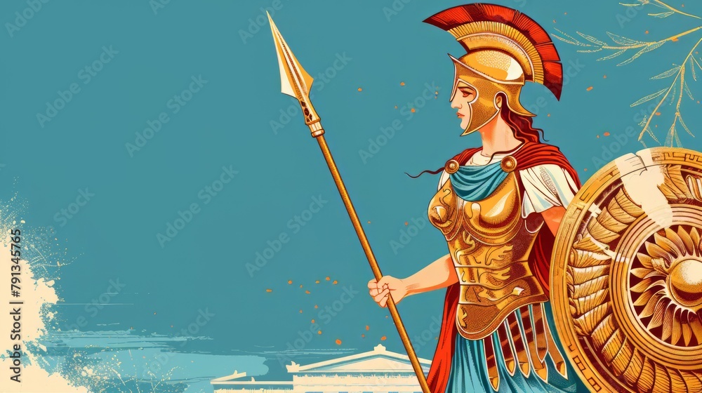 Athena Athene an ancient Greek goddess associated with wisdom, warfare ...