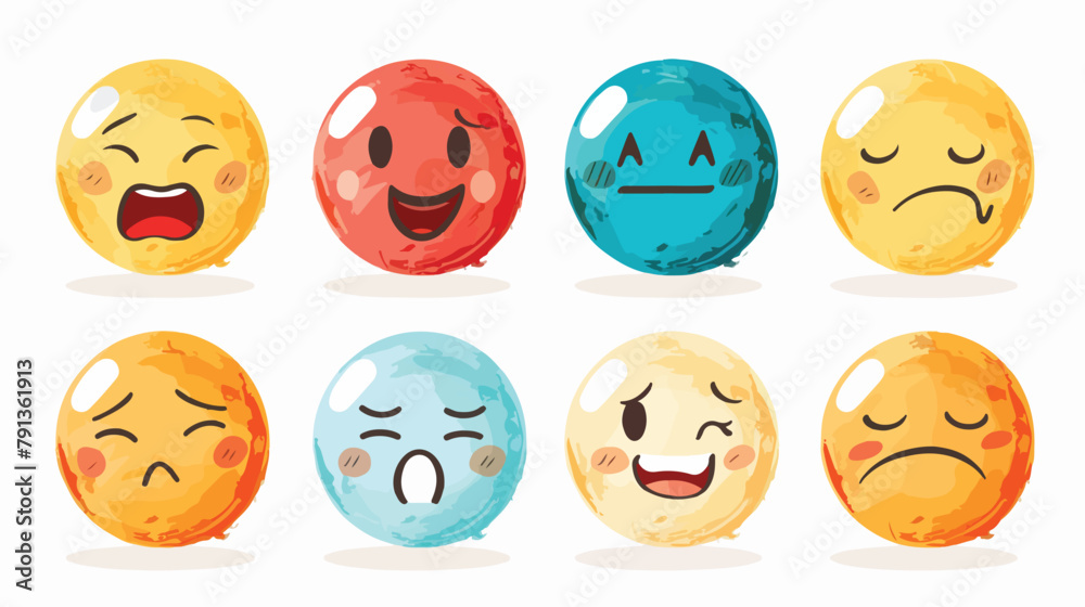 Vector sign of the emoticon face symbol isolated isolated o Stock ...