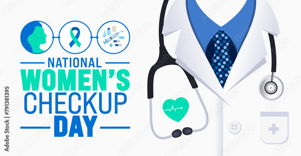 National Women’s Checkup Day background template. Holiday concept. use ...