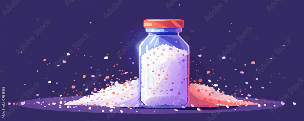 Cartoon salt. Isolated on background. Cartoon flat vector illustration ...