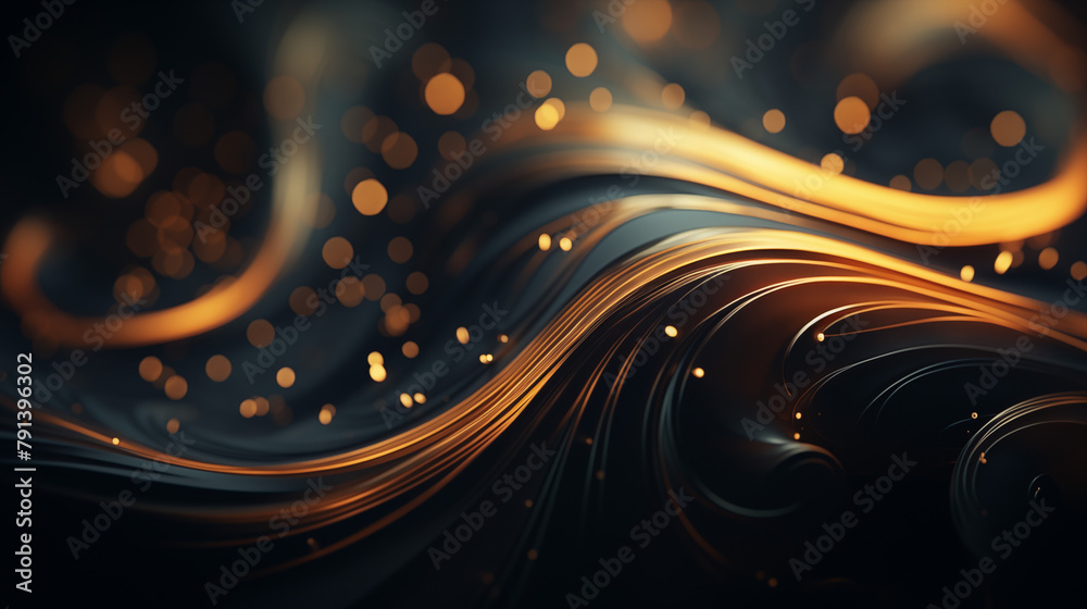 3d Illustration of a futuristic wave background; featuring dynamic ...