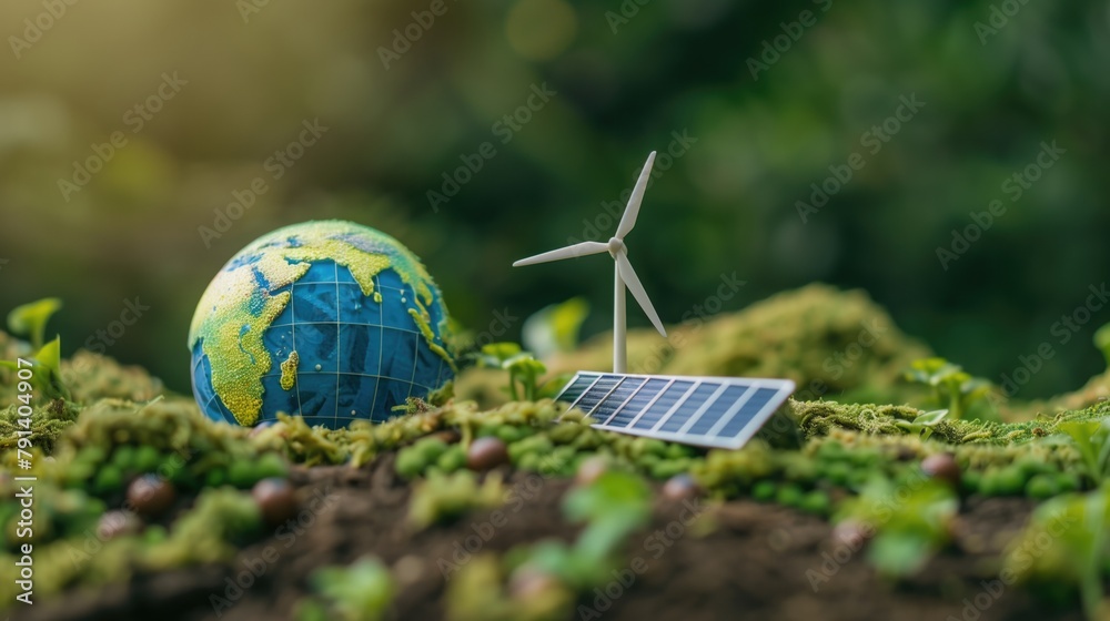 Clean energy concept on World Environment Day or International Day of ...