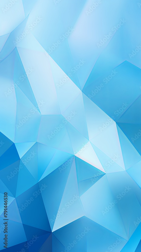 Blue abstract background with low poly design, vector illustration in ...