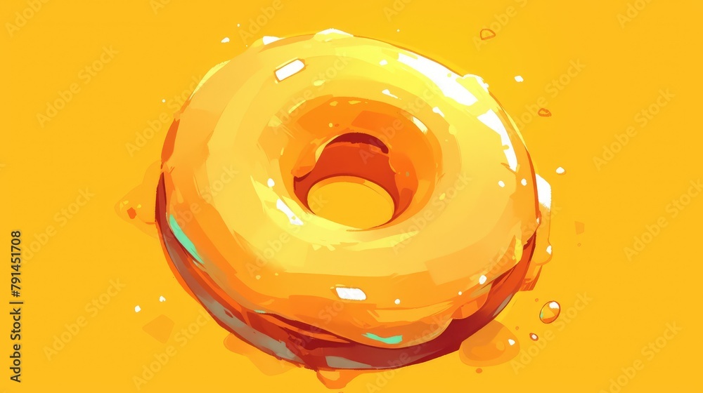 Learn how to create a delightful 2d illustration of a doughnut with ...