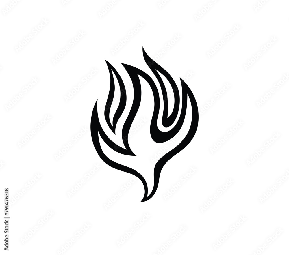Holy spirit Fire, art vector design Stock Vector | Adobe Stock
