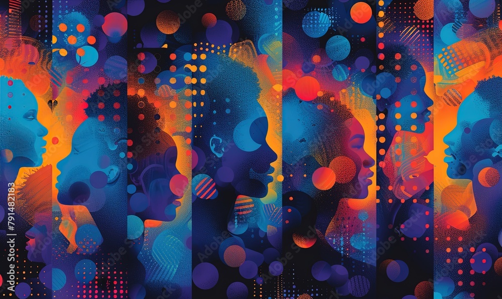 A visually striking banner celebrating unity and connection, portraying ...