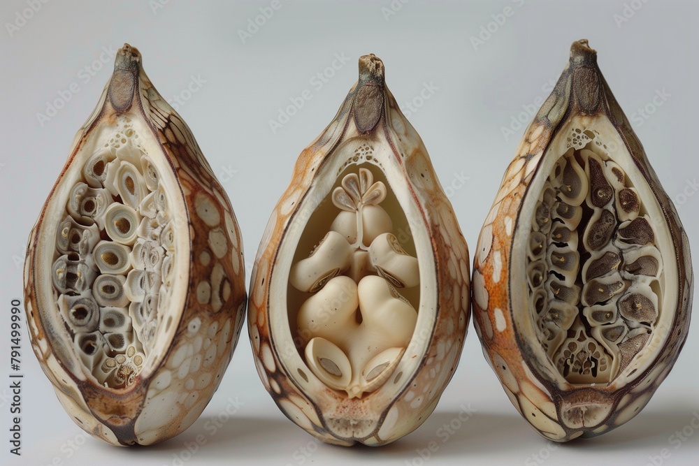 Show the anatomy of a seed, including its protective outer layer ...