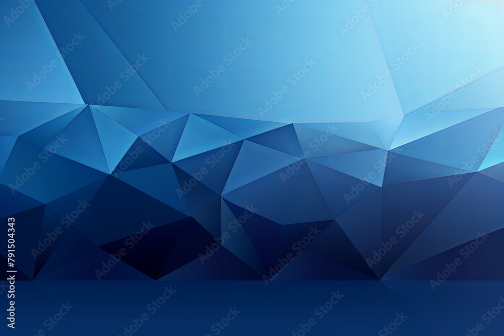 Navy Blue abstract background with low poly design, vector illustration ...