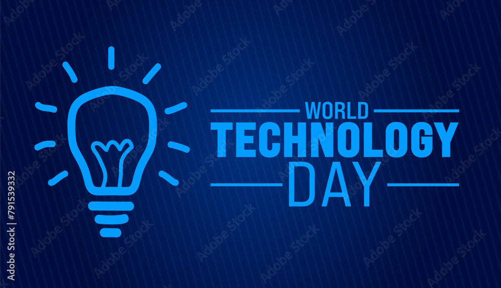 World Technology day background template. Holiday concept. use to ...
