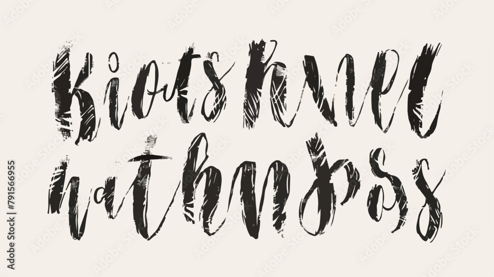 Calligraphy font. Vector handwritten classic cursive Stock Vector ...