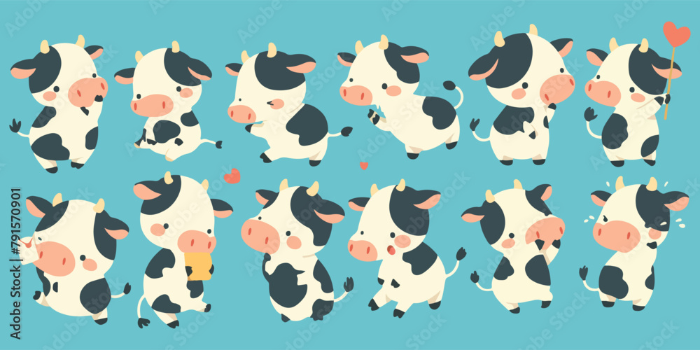 cow clipart vector for graphic resources Stock Vector | Adobe Stock