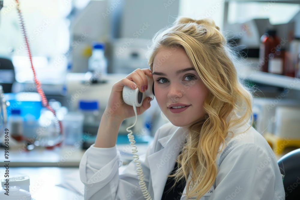 medicine, technology and healthcare concept - female doctor or nurse ...