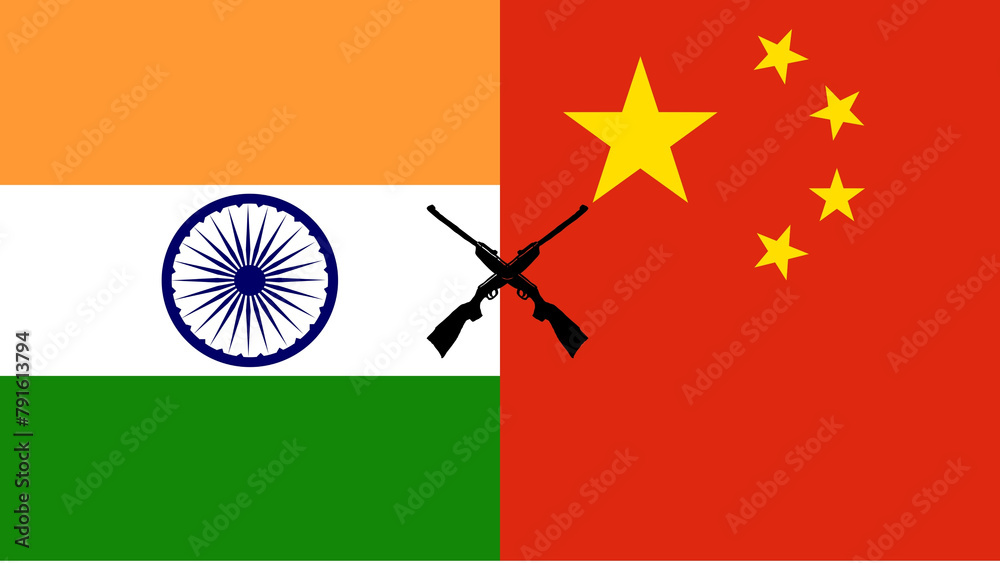 Conflict between China and India, war between China vs India, fabric ...