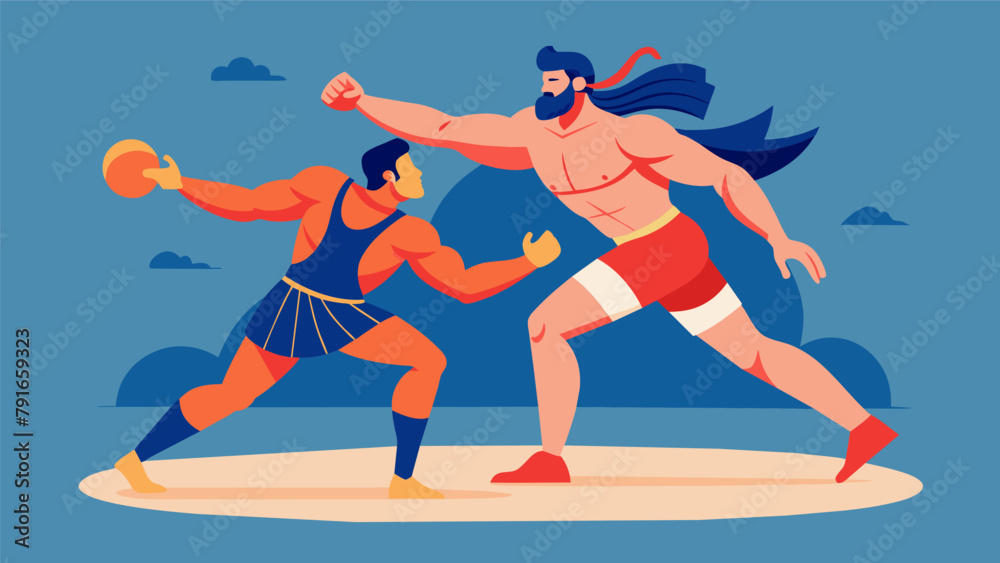 The ancient Greek art of Pankration which combines elements of ...