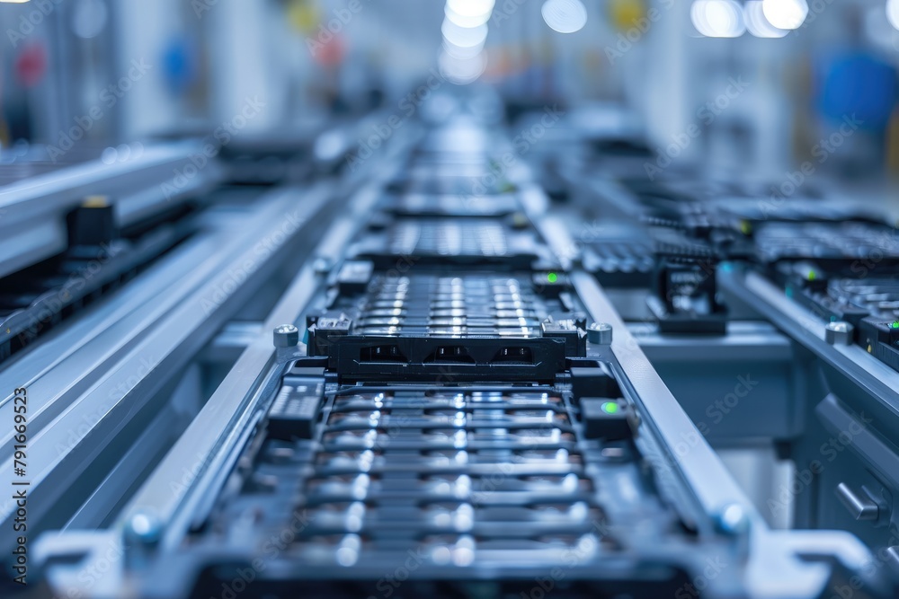 Battery cell assembly line for electric vehicles in mass production ...