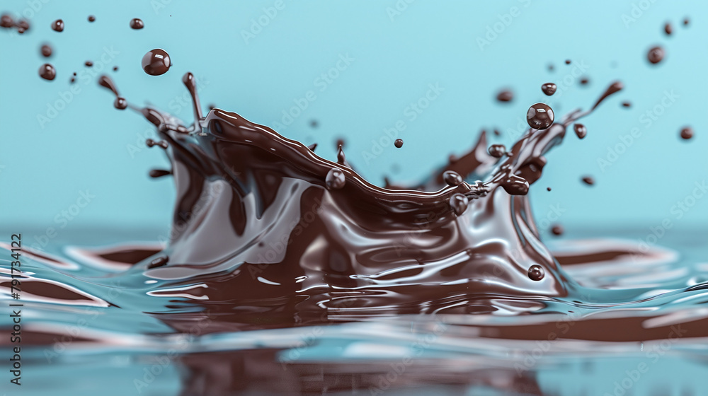 High Resolution Chocolate Splash Dynamic Liquid Motion Closeup Stock ...