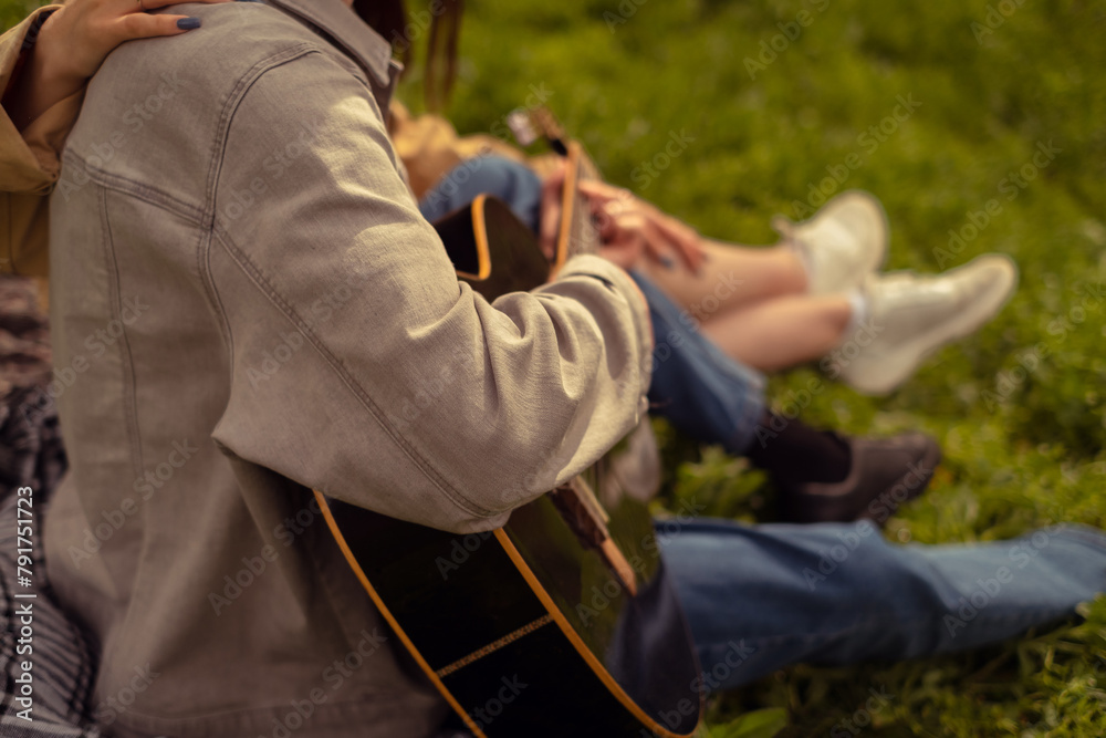 Outdoor Music Festival Featuring A Man Playing Guitar At A Camping Site outdoor-music-festival-featuring-a-man-playing-guitar-at-a-camping-site