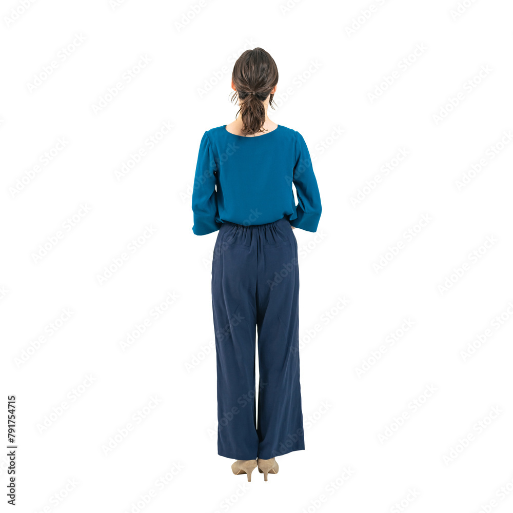 Full body photo of back view of white woman. Full body photo PNG with ...