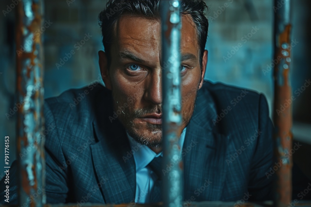 Corrupt executive behind bars: Inside the prison life Stock Photo ...