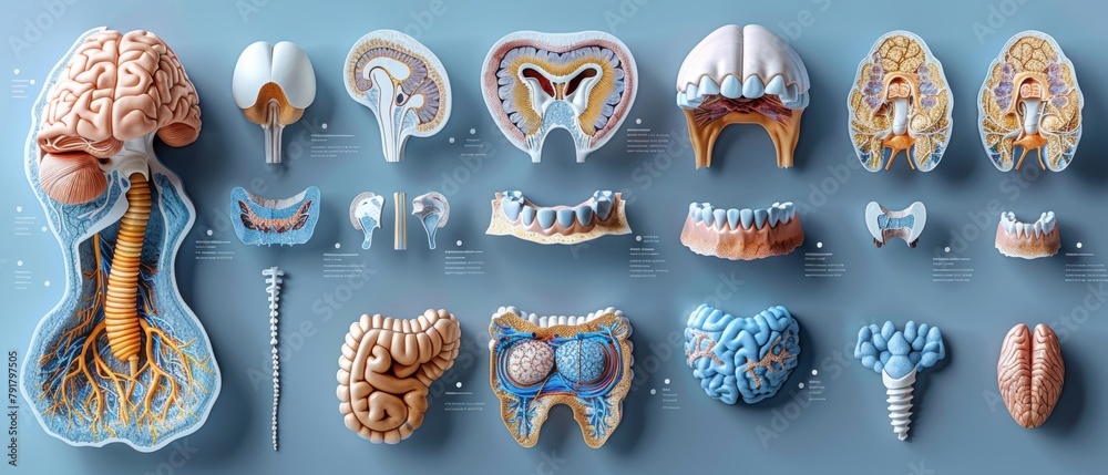 This is anatomical training poster, which describes the exact stages of ...
