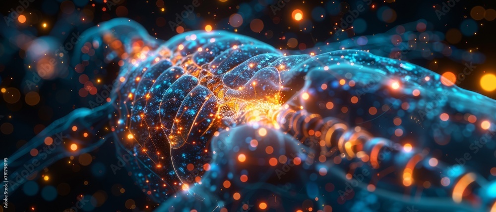 Joint pain in humans depicted as a group of circular panels ...