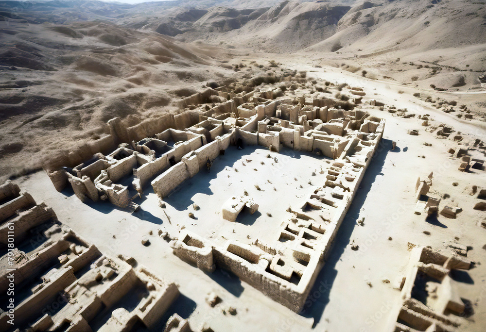 'Moses Believed tomb where view Ancient Prophet Nabi cemetery Aerial ...