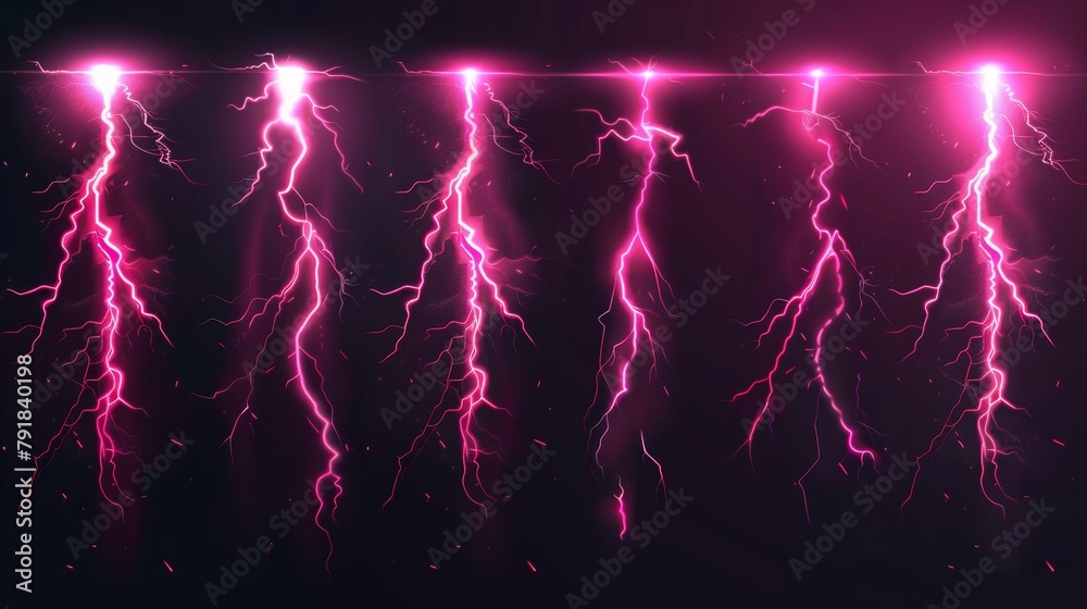 Isolated on transparent background, virtual 3d modern bolts collection ...