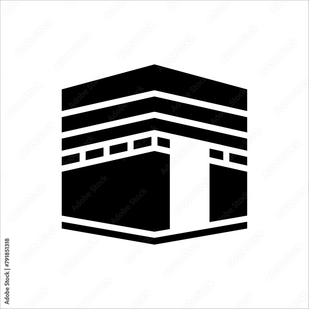 Kaaba icon. kaaba vector illustration on white background. for web ...