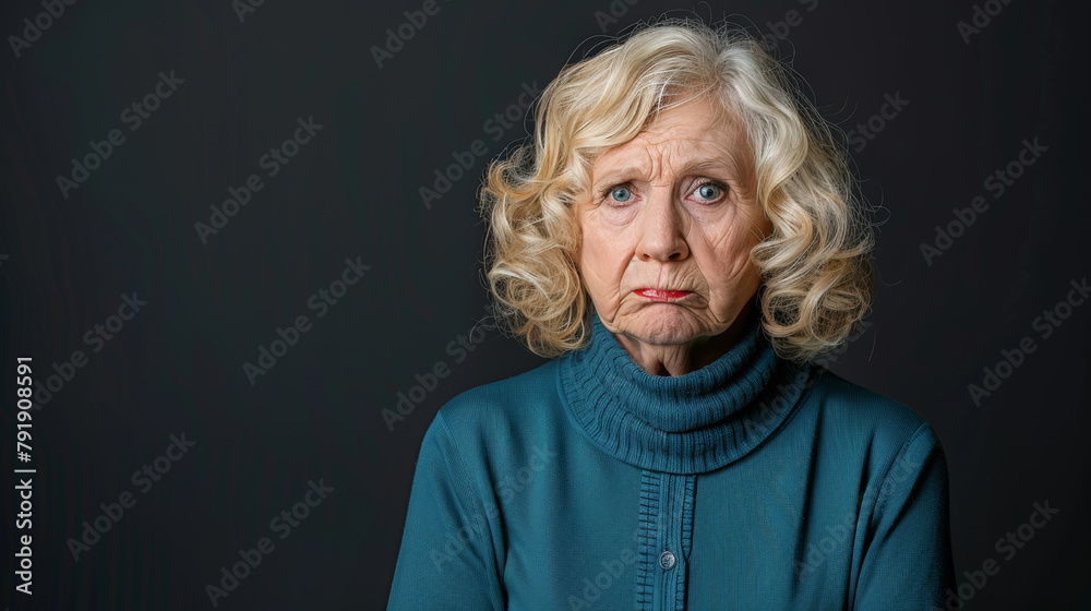 old woman with Disgust: Nose wrinkles, lip curls, revulsion evident ...