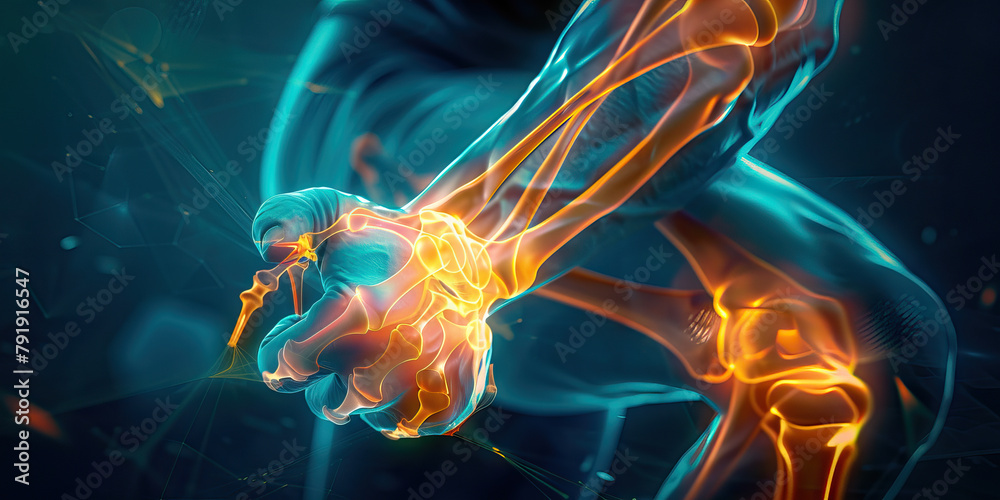 Bursitis: The Joint Pain and Swelling - Visualize a person with highlighted bursa showing ...