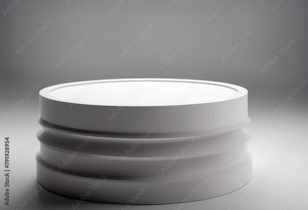 Foto de 'White podium cylinder #2 poduim dais rank 1 2 three place ...