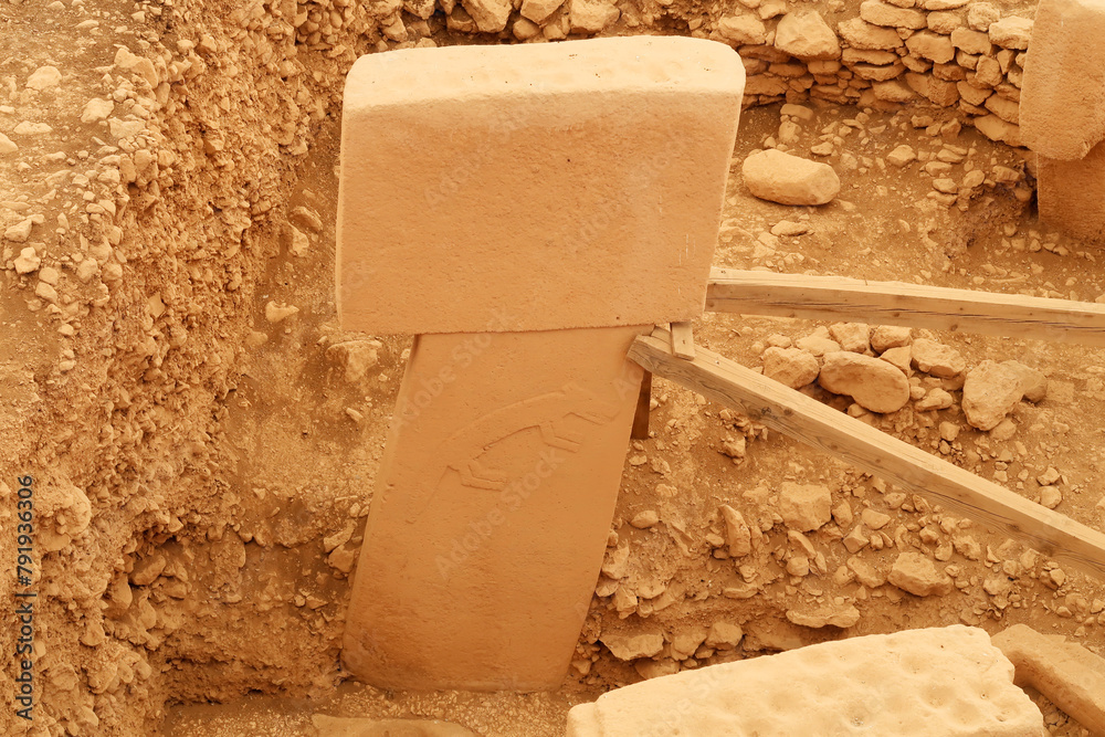 Pillar 9, one of the two central pillars in Enclosure B at the ...